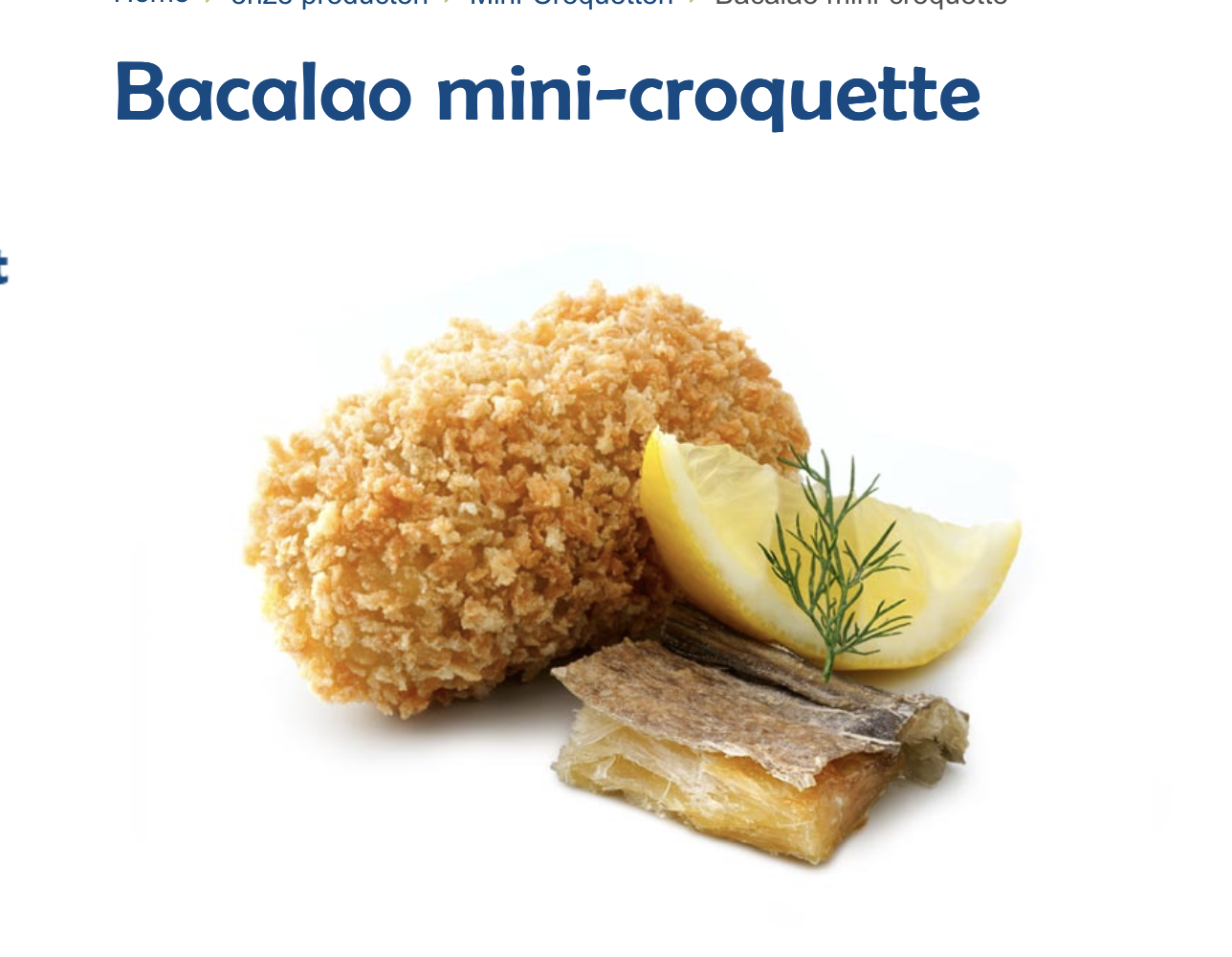 40 Bacalao Mini Croquette 30 Gram Per Stuk - MegaFoodStunter