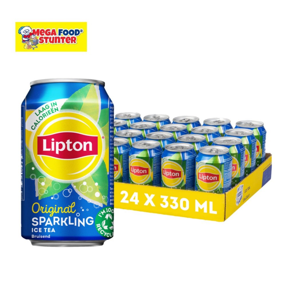 Lipton Icetea Sparkling Blikje 24 X 33cl - MegaFoodStunter