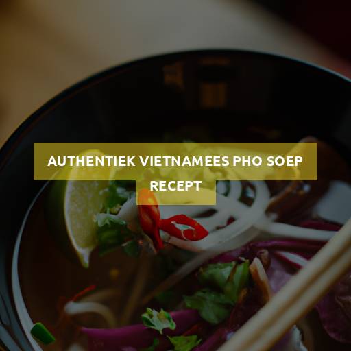 Authentiek Vietnamees Pho Soep Recept - MegaFoodStunter