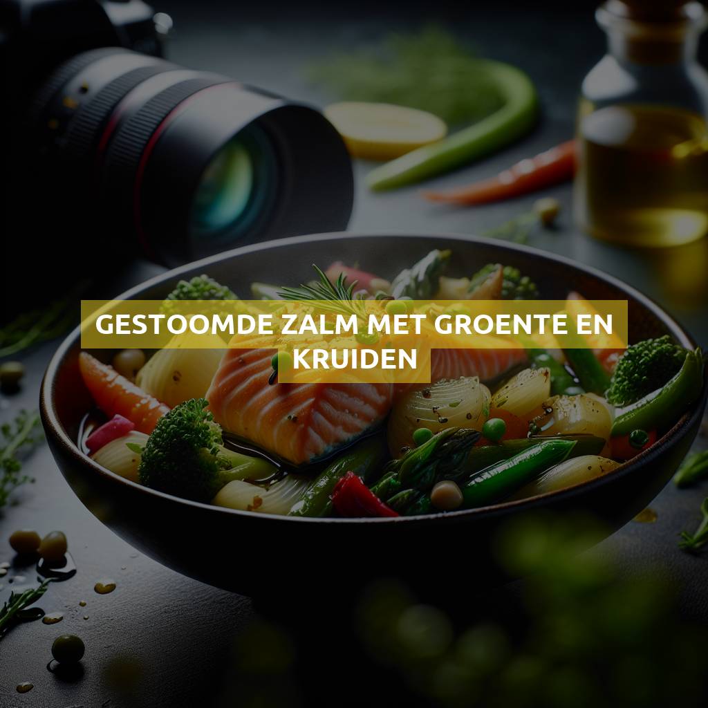 Gestoomde Zalm Met Groente En Kruiden - MegaFoodStunter