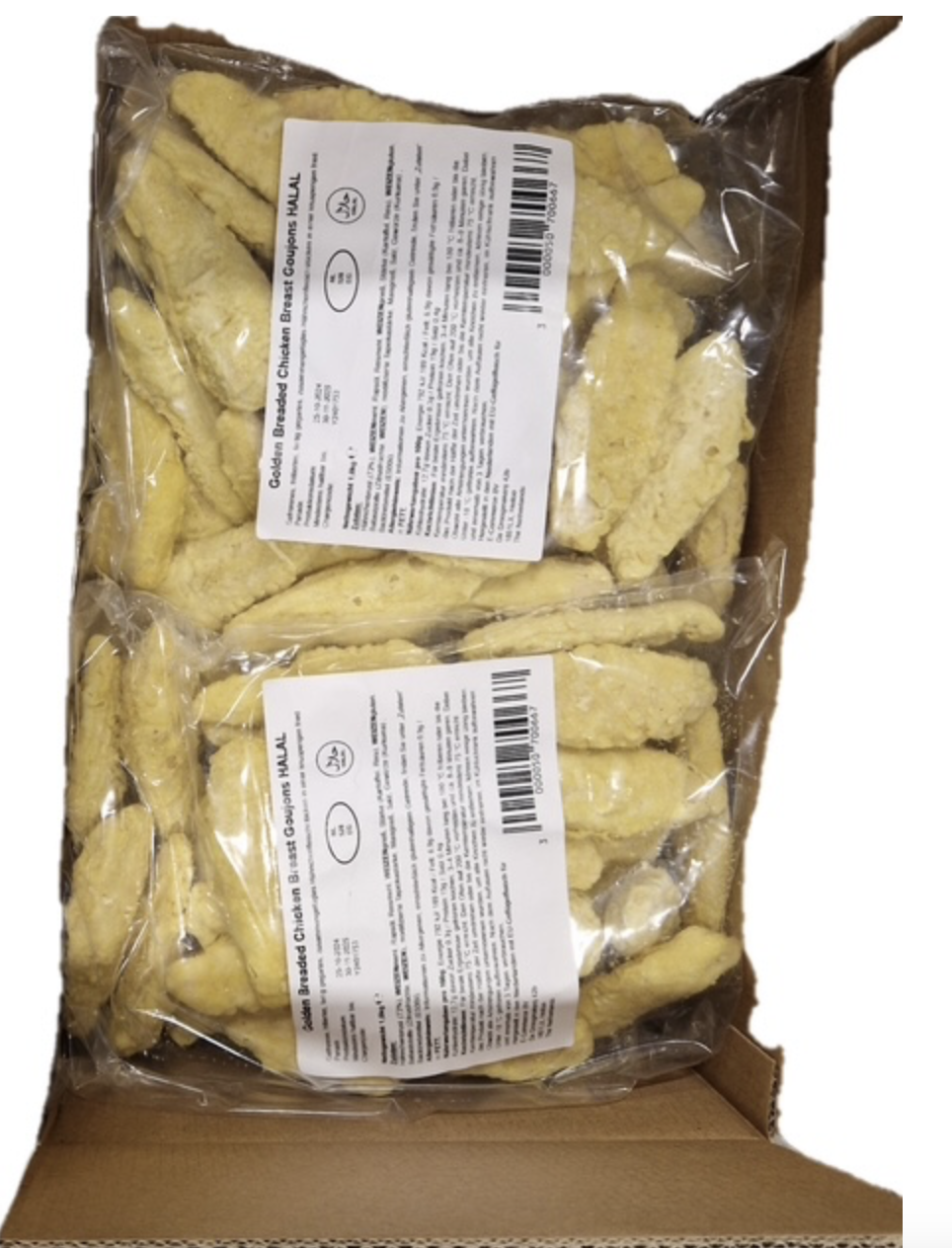 Kip Borst Filet Goujon HALAL 5 X 1 Kilo - MegaFoodStunter