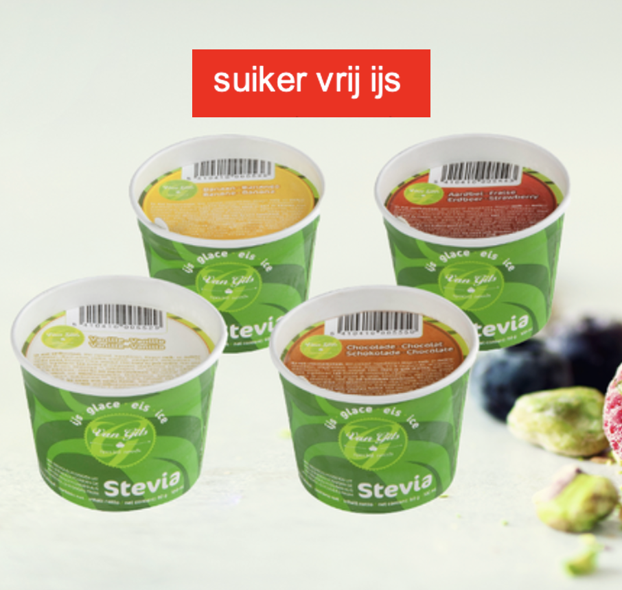 Suikervrij Ijs Mix Doos 16 St. Aardbei, Vanille, Chocolade En Dame ...