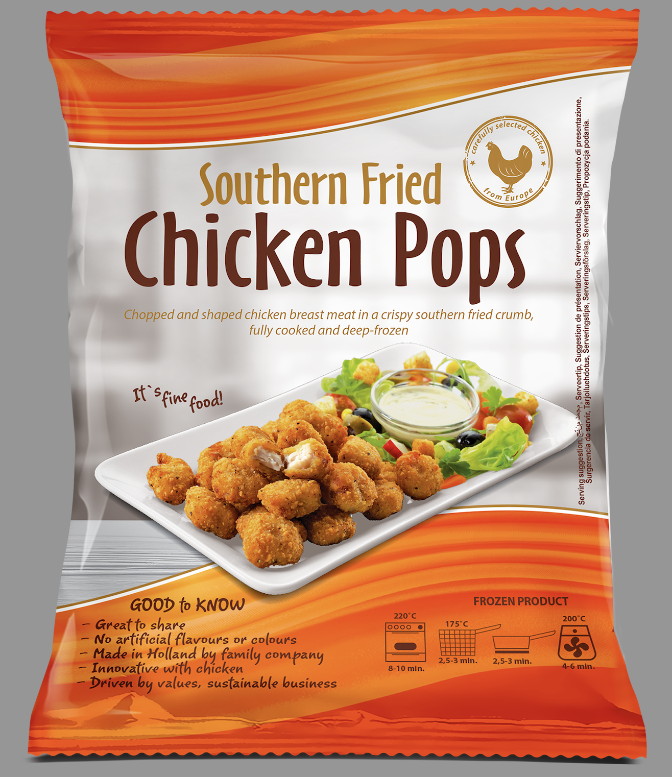 Chicken Pops Southern Fried 5 X 1 Kilo **HALAL** - MegaFoodStunter