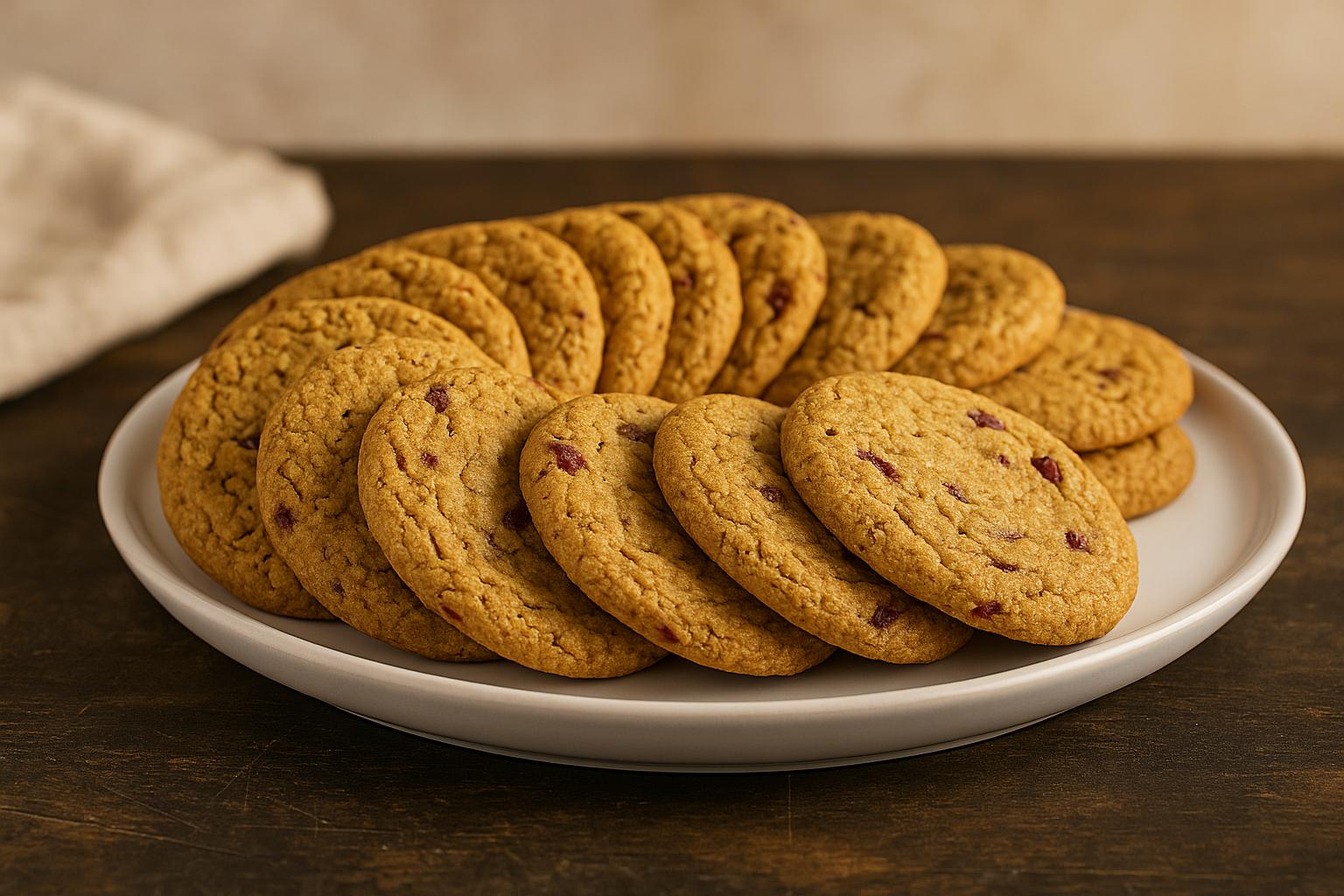 Witte Chocolade Chip American Cookies Met Cranberries 40x80 Gram ...