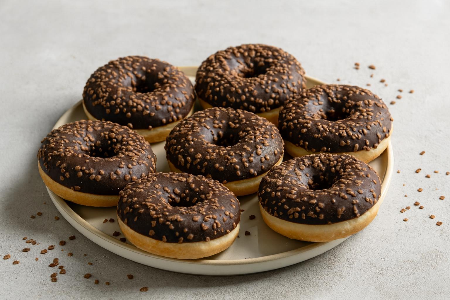Mini Donuts – Brown Decor Milk Split 15x4 Stuks - MegaFoodStunter