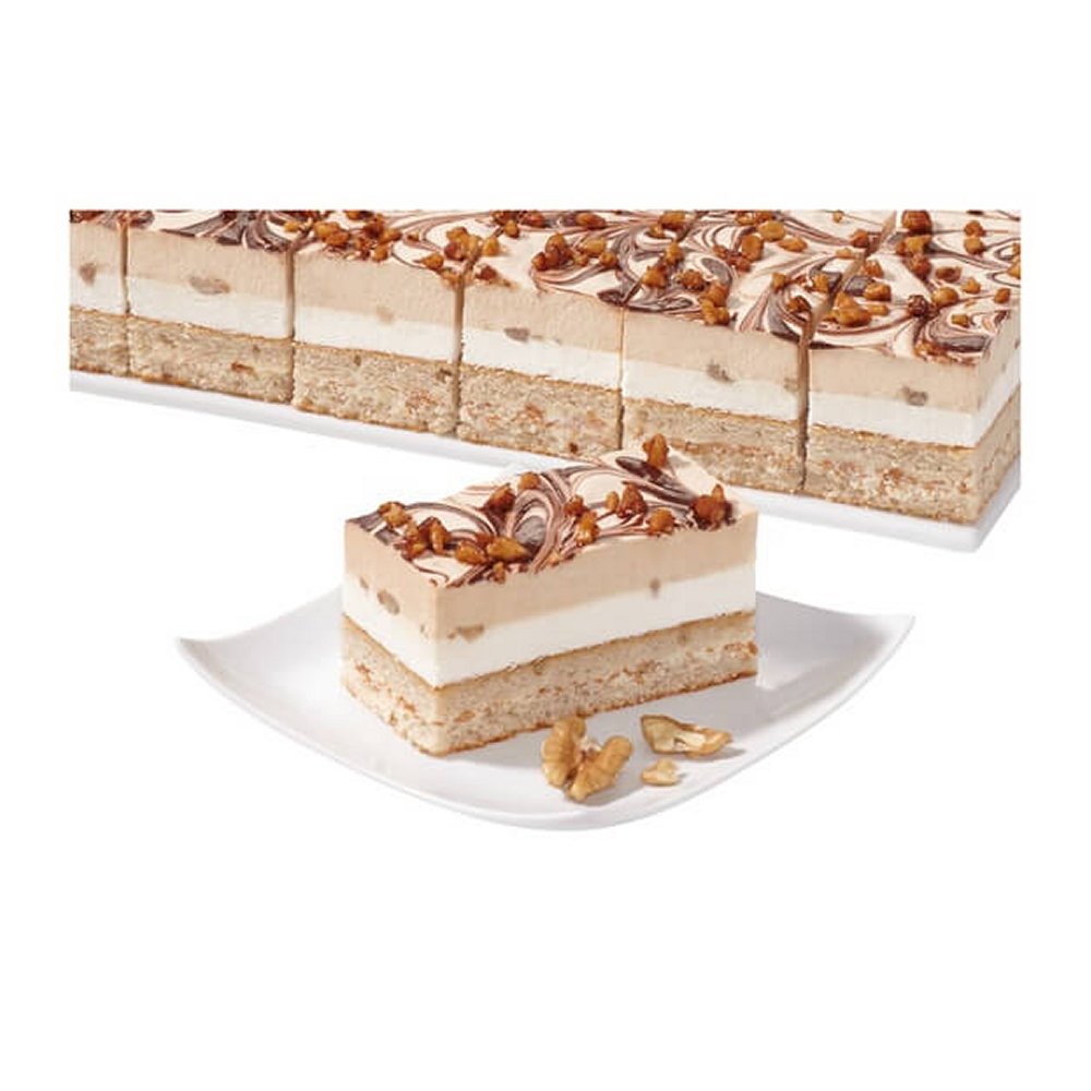 Walnoot Crisp Cream Slice 4x1450 Gram- 4x12 Porties - MegaFoodStunter